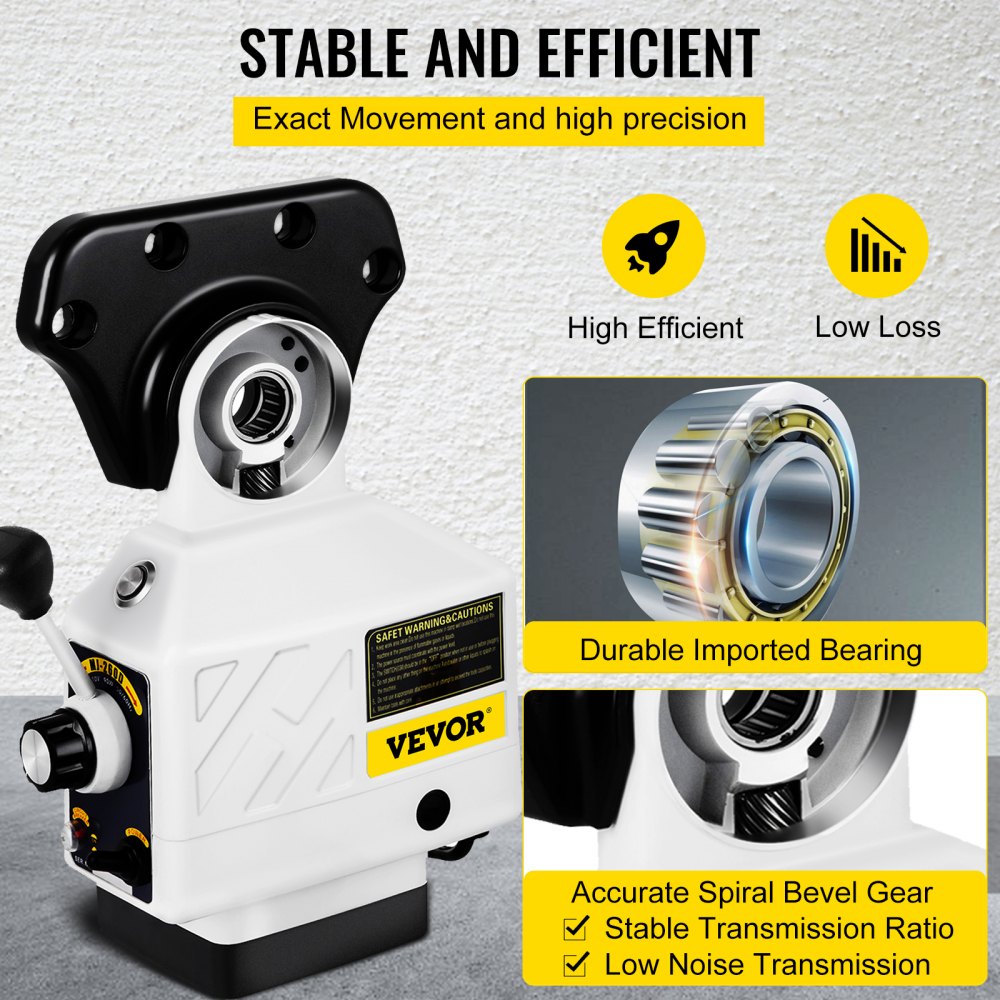 VEVOR Al-310S Power Feed X-Axis 450 in-lb Torque,Power Feed Milling ...