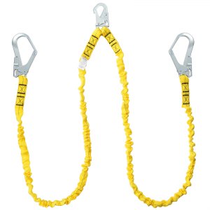 VEVOR 38mm Safety Lanyard 6ft(1.83m) Fall Protection Lanyard 2 Hooks ...
