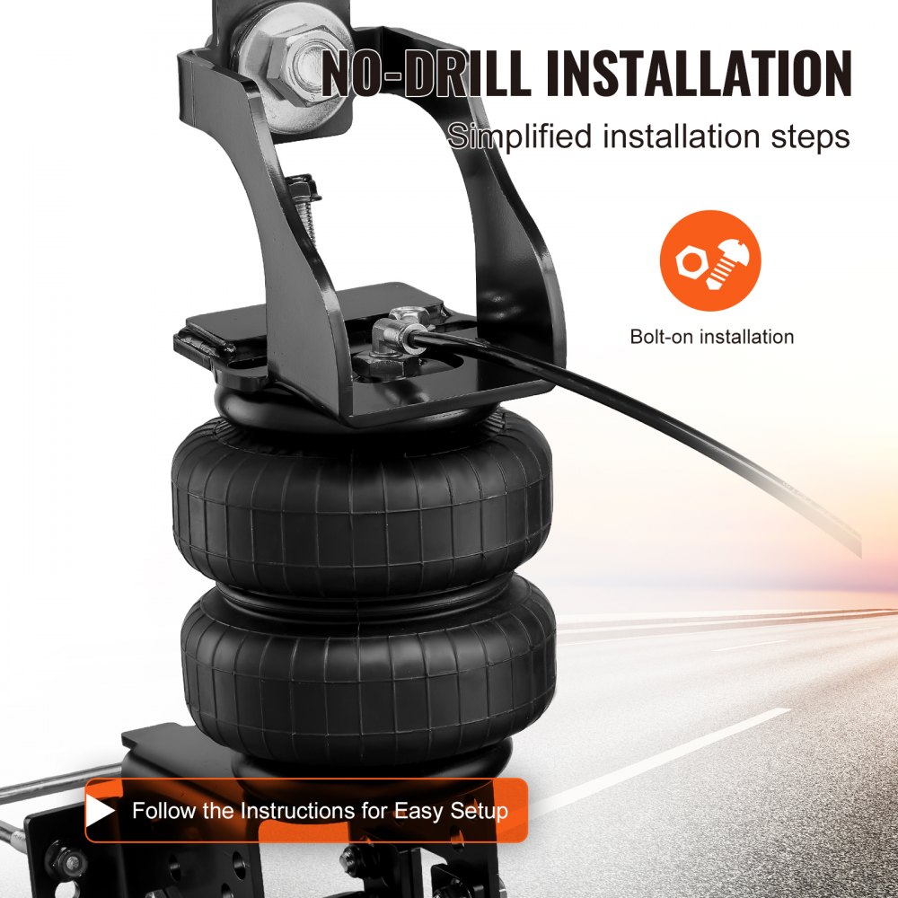 VEVOR Air Bag Suspension Kit, Air Springs Suspension Bag Kit Compatible ...