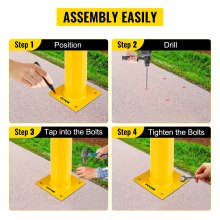 VEVOR Fire Hydrant Protection Bollards - Durable & Visible