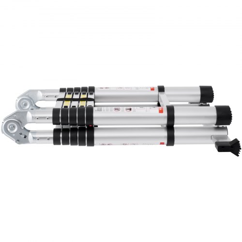 Telescoping Extension Ladder 12.5FT A-Shape w/ Stabilizer Bar for RV ...