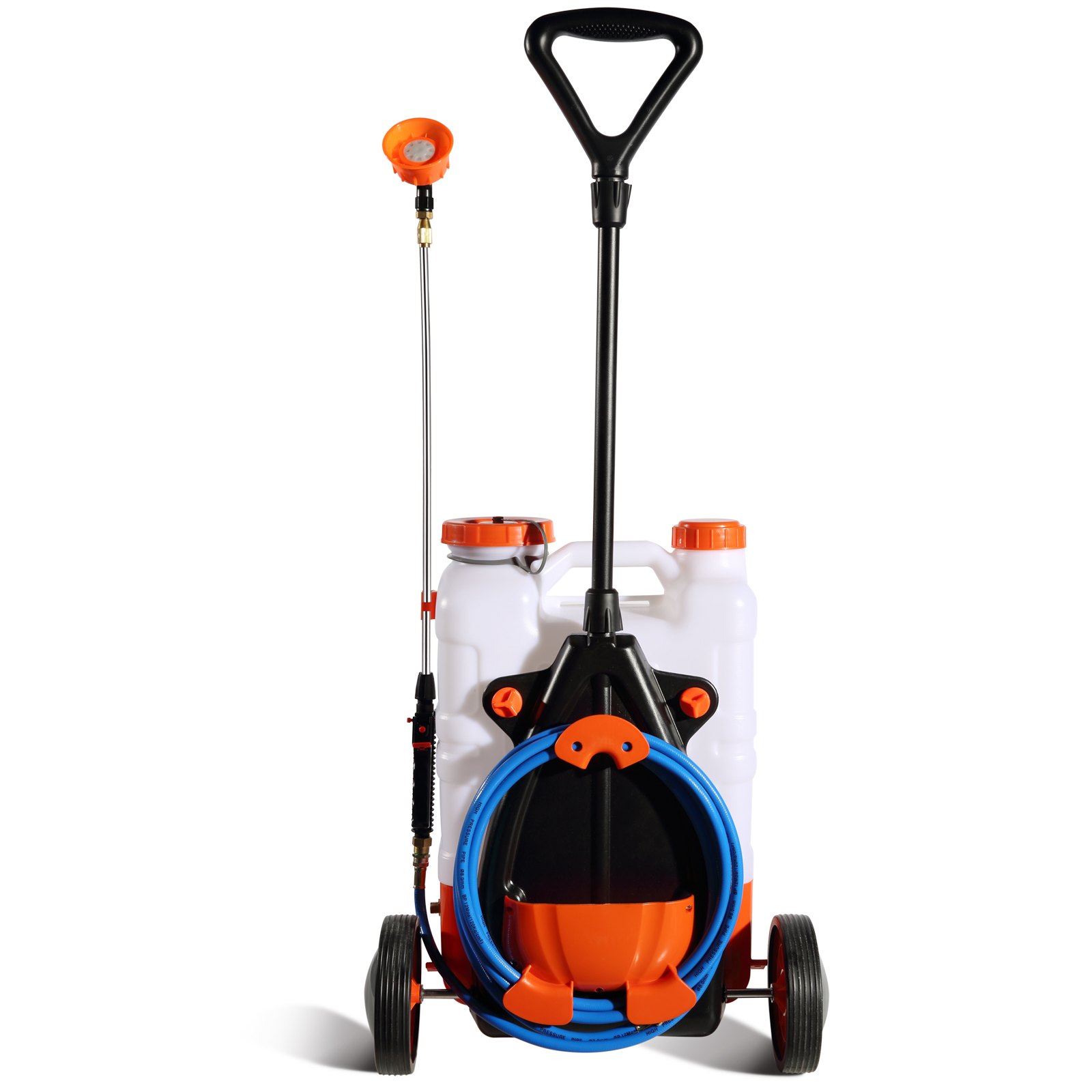 VEVOR Battery Powered Backpack Sprayer with Cart, 0-94 PSI Adjustable ...