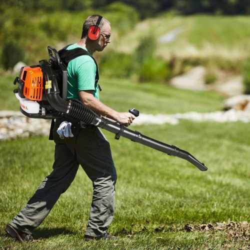 VEVOR Backpack Leaf Blower 62CC 2-Cycle Gas Leaf Blower 1110CFM Air Volume | VEVOR US