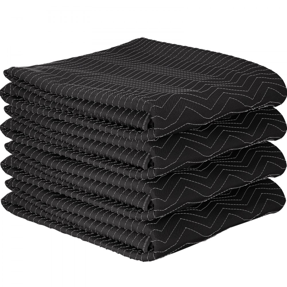 VEVOR Moving Blankets, 4 Packs - 80" x 72" (30 lb/dz Weight ...