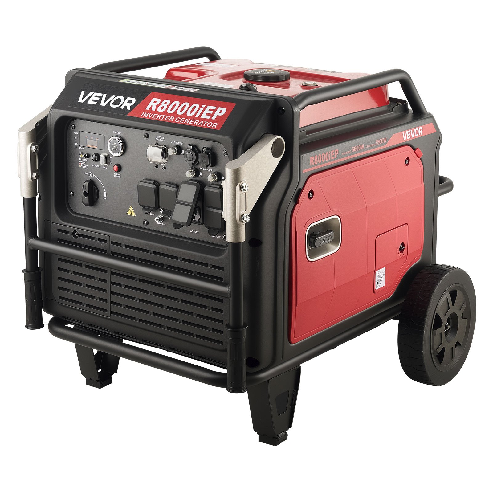 VEVOR Inverter Generator, 10000W Peak Watt Quiet Inverter Generator ...