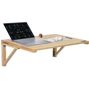 VEVOR Wall Mounted Floating Folding Table Laptop Desk Home Office 31 ...