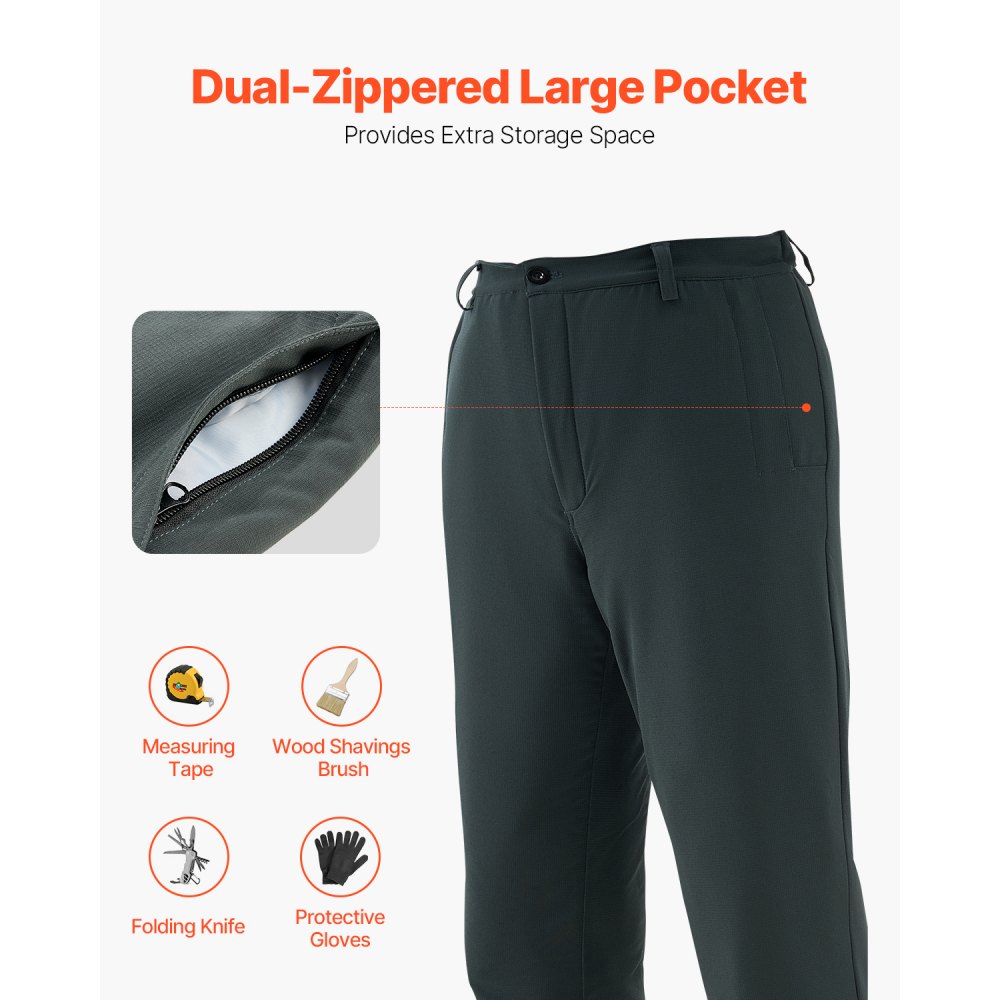 VEVOR Chainsaw Chaps Wrap, Class A, 8 Layers Chainsaw Pants with ...