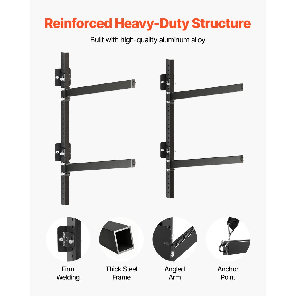 VEVOR Kayak Storage Rack for 2 Kayaks, Holds 200 lbs, Heavy Duty ...