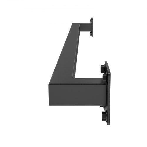 3ft Wall Mounted Stair Handrail Black Iron 250lbs Load Capacity Square ...