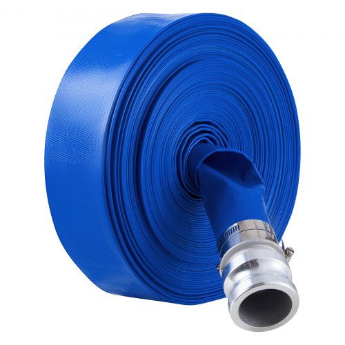 VEVOR Backwash Hose 2 in x 100 ft Blue High Quality Hose Complete ...
