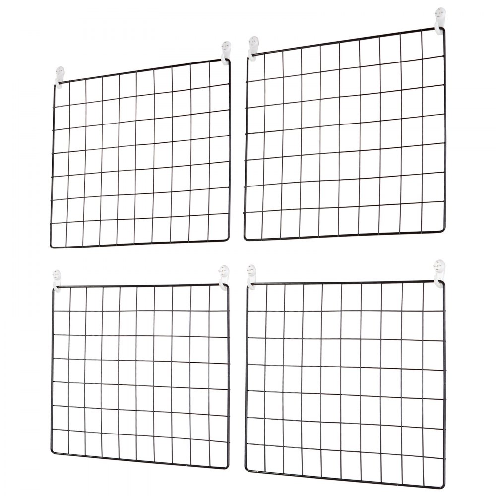 VEVOR Grid Wall Panels, 4 Packs Wire Wall Grid for Photo Pictures ...