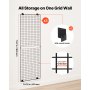 VEVOR 3 Packs Grid Wall Panels, 2 x 6 ft Wire Grid Panels Display Rack ...