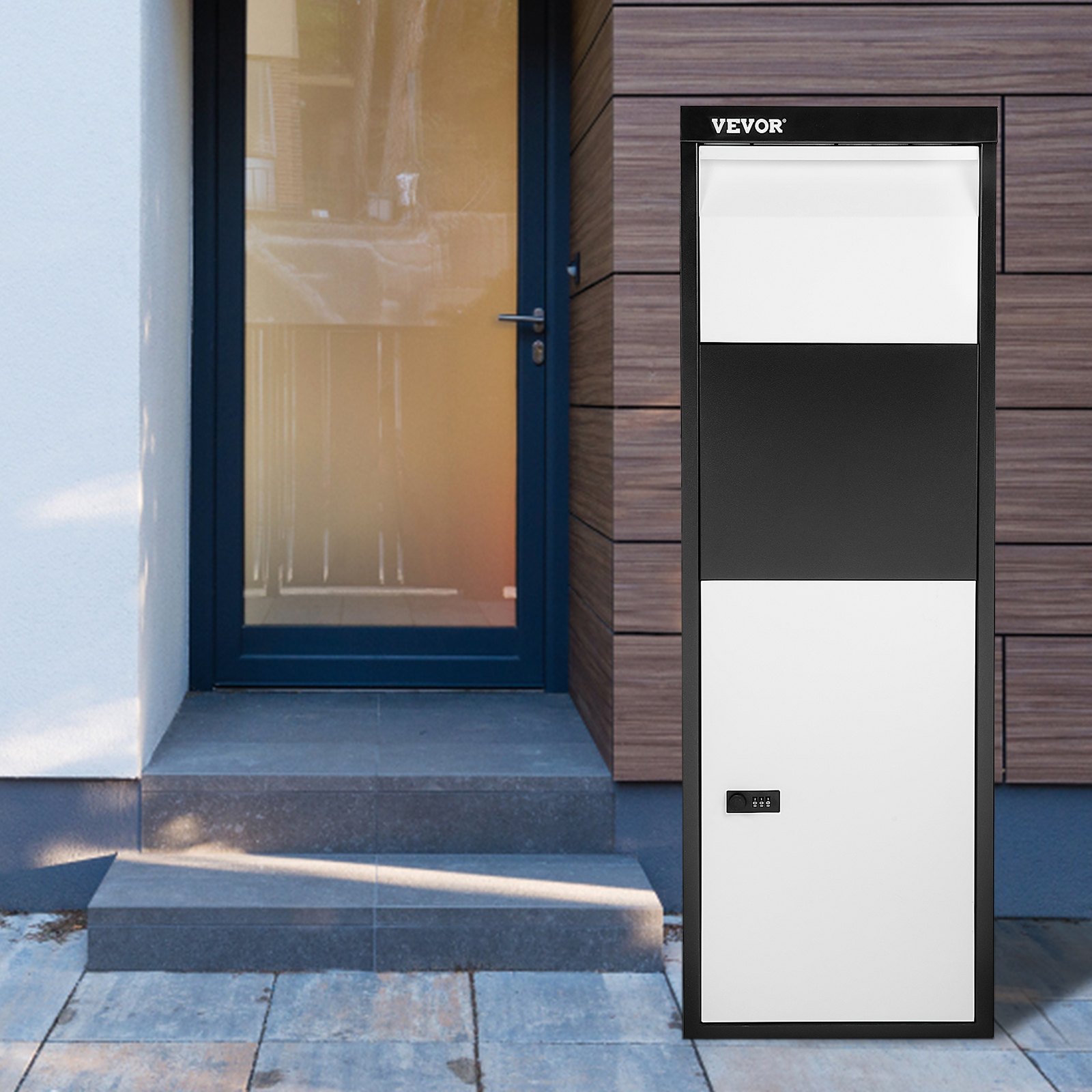 VEVOR Package Delivery Box, 14'' x 11.3'' x 42'' Galvanized Steel ...