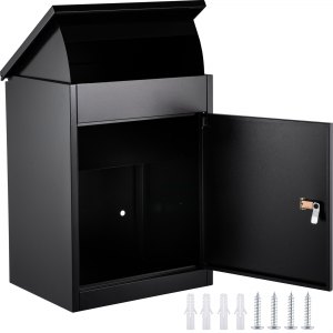 VEVOR pakkeboks, 17,32 x 13,78 x 22,83 tommer postkasse, veggmontert ...