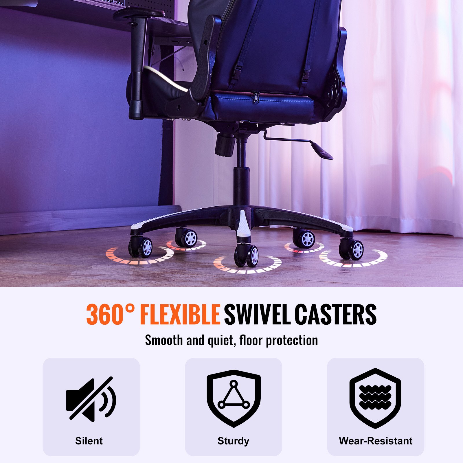 VEVOR Gaming Chair Base Replacement – 28" Heavy Duty Base