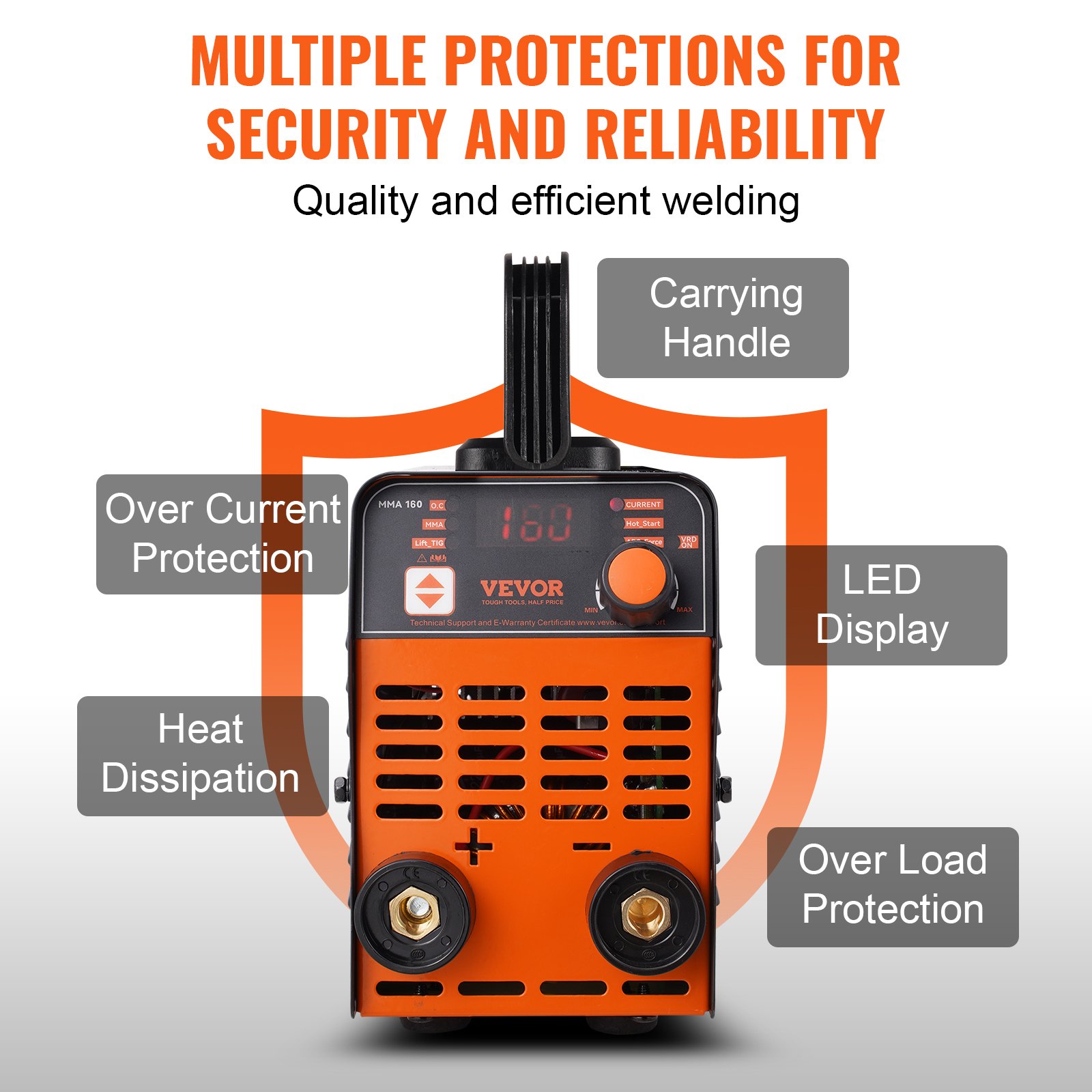VEVOR ARC Stick Welder 110V/220V 120A 2-in-1 Lift TIG Welding Machine ...