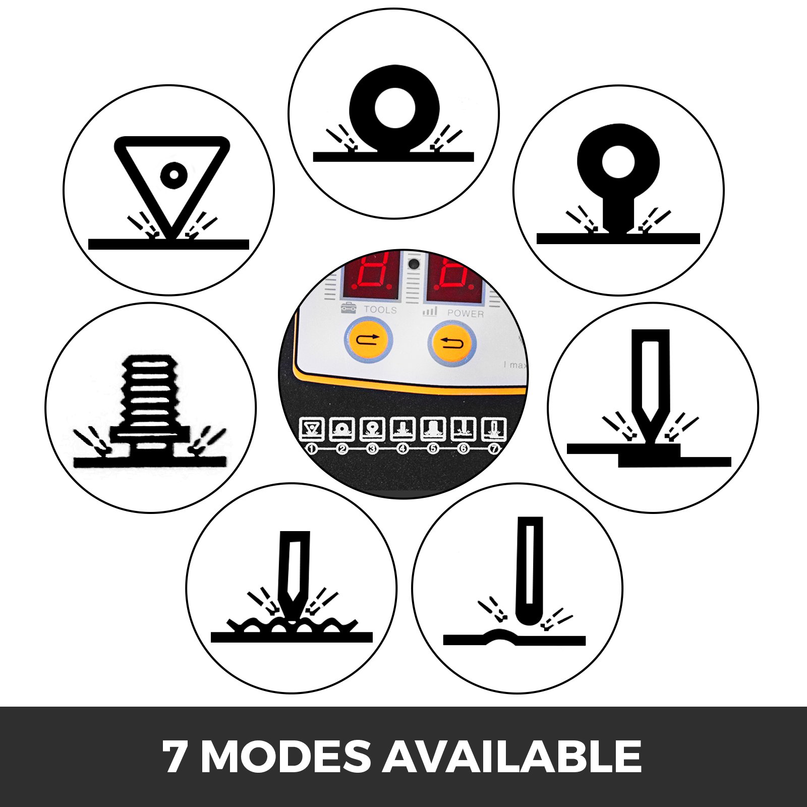 VEVOR 220V Spot Welder Dent Puller, 3000W Stud Welder Dent Repair Kit ...