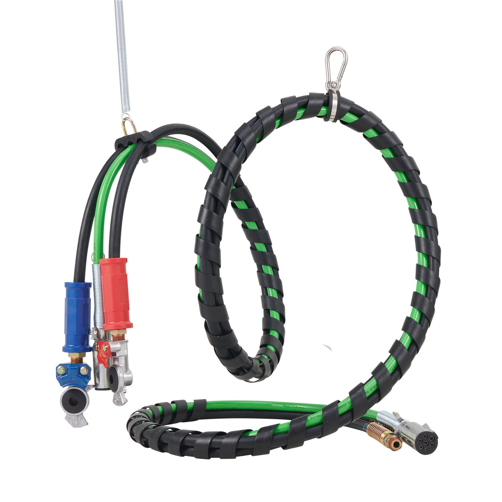 VEVOR 12FT Semi Truck Air Lines Kit with 2PCS Glad Hands, 3-in-1 Air ...
