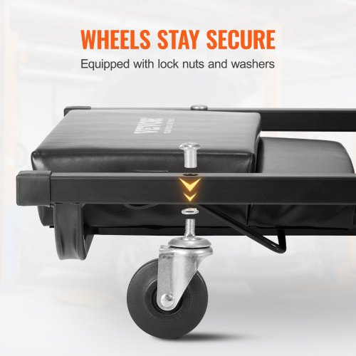 VEVOR 40 in Mechanic Garage Creeper 300 lbs Capacity Automotive Rolling ...