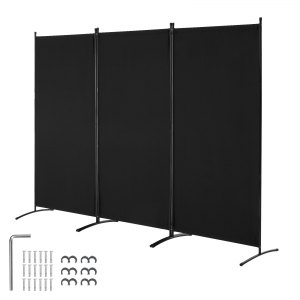 VEVOR Room Divider, 3 Panel Room Divider, Folding Privacy Screen and ...