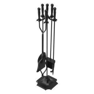 VEVOR Fireplace Tool Set, 5 PCS Fire Tool Set and Holder with Five ...