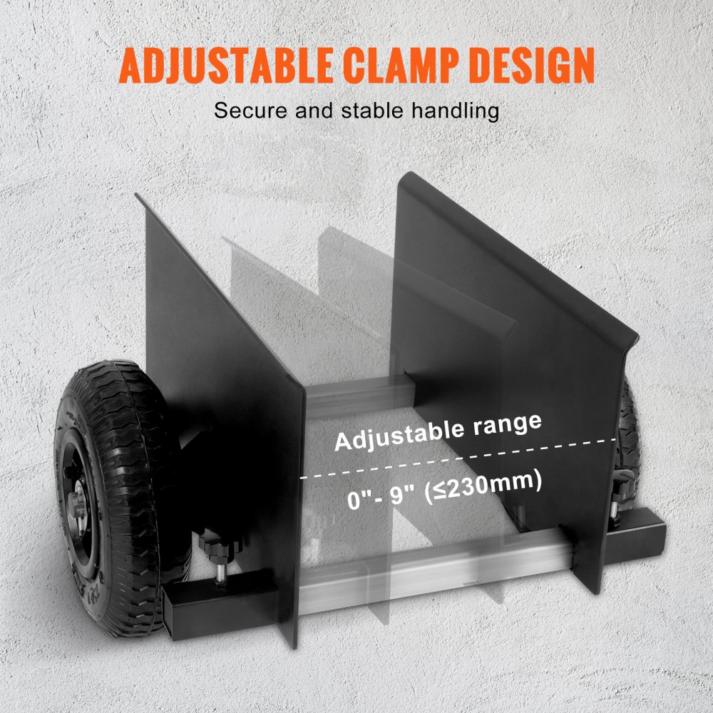 VEVOR Panel Dolly, 600LBS Capacity Slab Dolly, Heavy-duty Drywall Mover ...