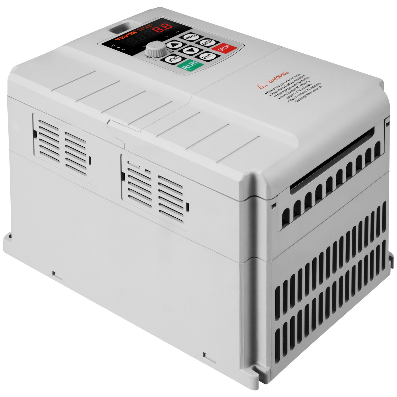 VEVOR VFD 10HP, 7.5KW, 34A, 1 Phase 220V-240V Input to 3 Phase 220V ...