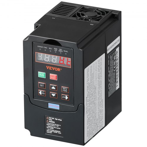 VEVOR VFD 1HP, 0.75KW, 3.5A, 1 or 3 Phase 220V Input to 3 Phase 220V ...