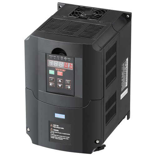 VEVOR VFD 10HP, 7.5KW, 35A, 1 or 3 Phase 220V Input to 3 Phase 220V ...