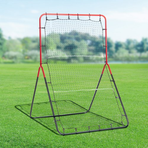 VEVOR Baseball And Softball Rebounder Net 3x4.5 ft PitchBack 3-Way ...