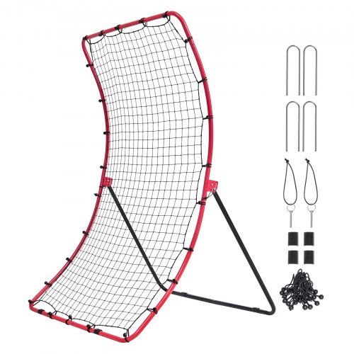 VEVOR Baseball And Softball Rebounder Net 4x5.5 ft PitchBack All Angle ...