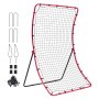 VEVOR Baseball And Softball Rebounder Net 4x5.5 ft PitchBack All Angle ...