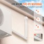 VEVOR Mini Split Line Set Cover 3-inch W 10Ft L, PVC Decorative Pipe ...