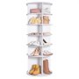 VEVOR 6 Tiers Rotating Shoe Rack Tower, 360°Spinning Shoe Display ...
