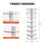 VEVOR Rotating Shoe Rack Tower – 7 Tier, 360° Organizer