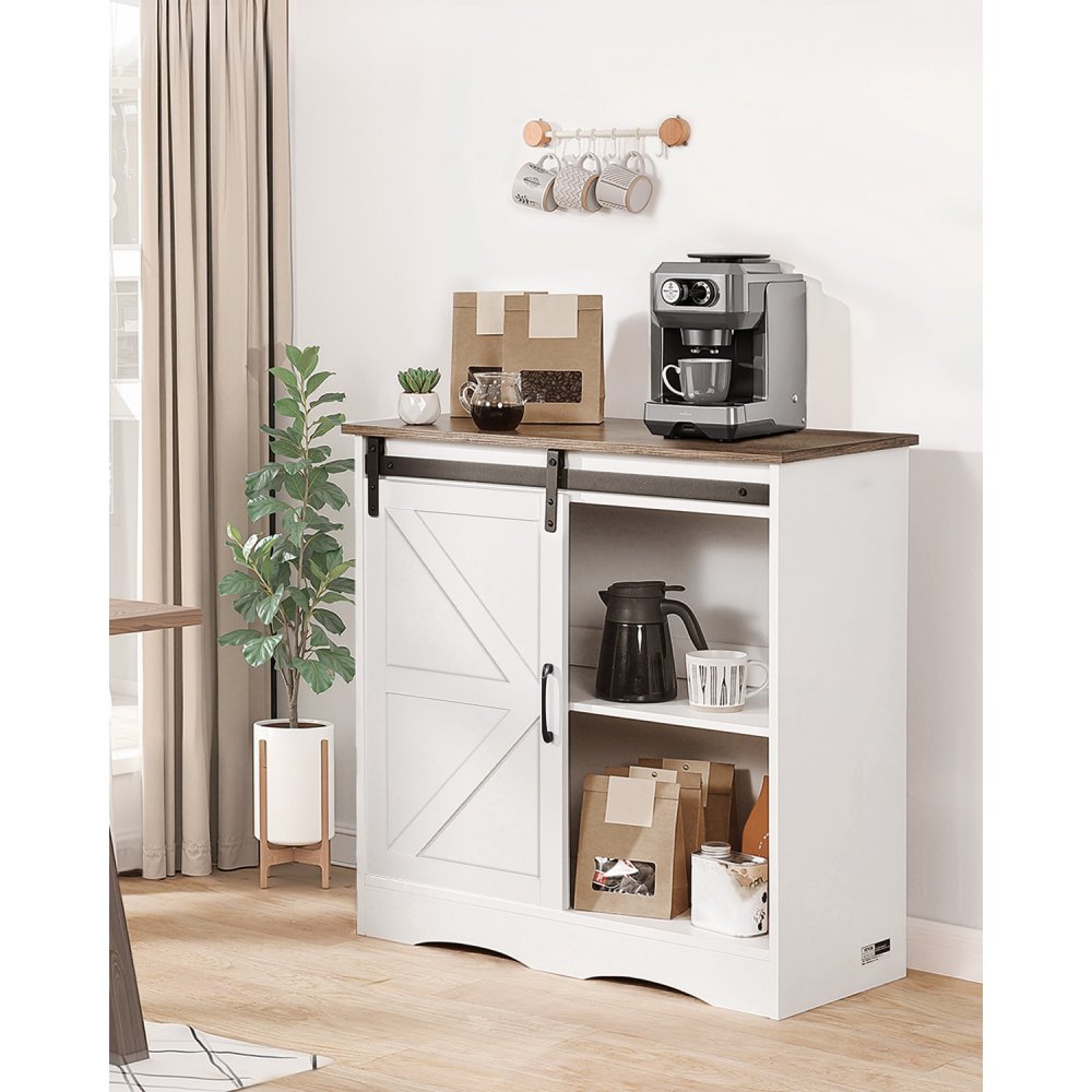 VEVOR Coffee Bar Cabinet Station — Farmhouse Bar Table