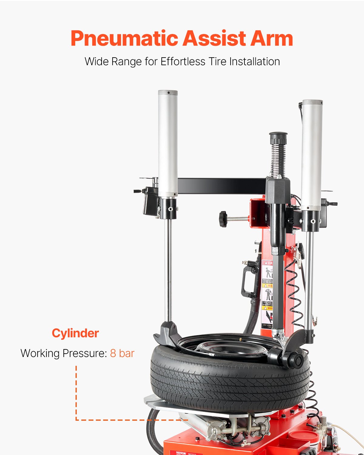 VEVOR Tire Changer Machine, 1.5HP Copper Motor, Durable Tire Changer ...