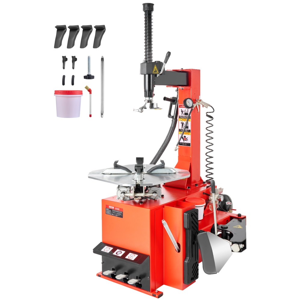 VEVOR Durable Tire Changer Machine 1.5HP Tire Changer with Air Pressure ...