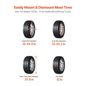 Durable Electric Tire Changer Tire Changer Tire Balancer with 18 ...