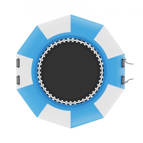 VEVOR Inflatable Water Bouncer, 6.5ft Recreational Water Trampoline ...