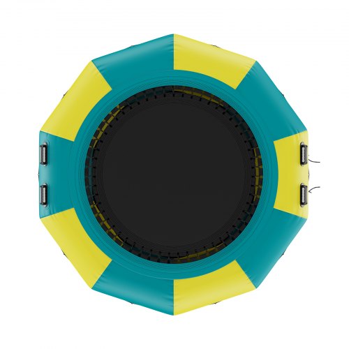VEVOR Inflatable Water Bouncer, 10ft Recreational Water Trampoline ...