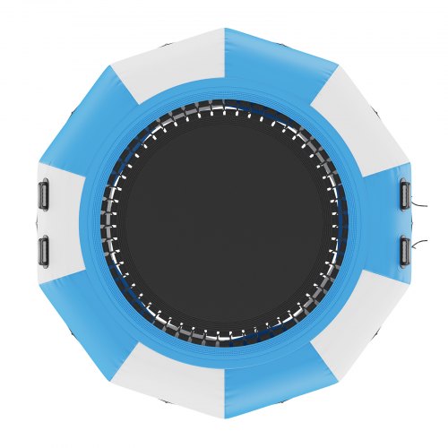VEVOR Inflatable Water Bouncer, 10ft Recreational Water Trampoline ...