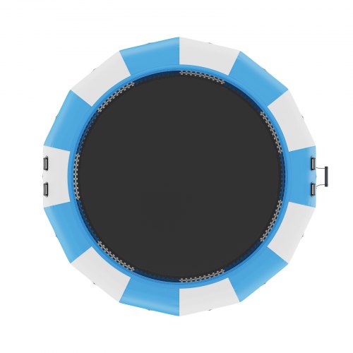 VEVOR Inflatable Water Bouncer, 15ft Recreational Water Trampoline ...