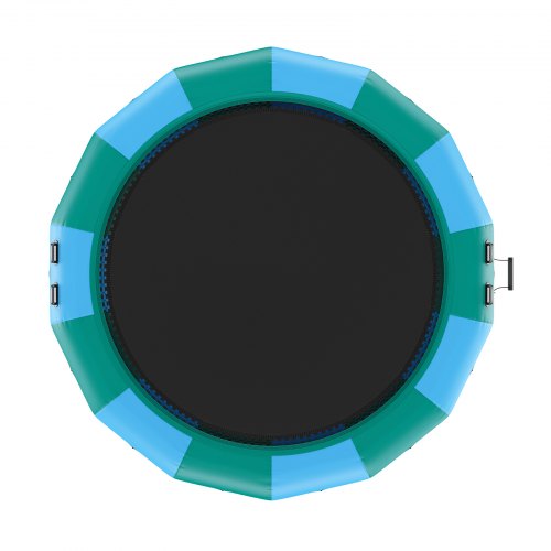 VEVOR Inflatable Water Bouncer, 15ft Recreational Water Trampoline ...