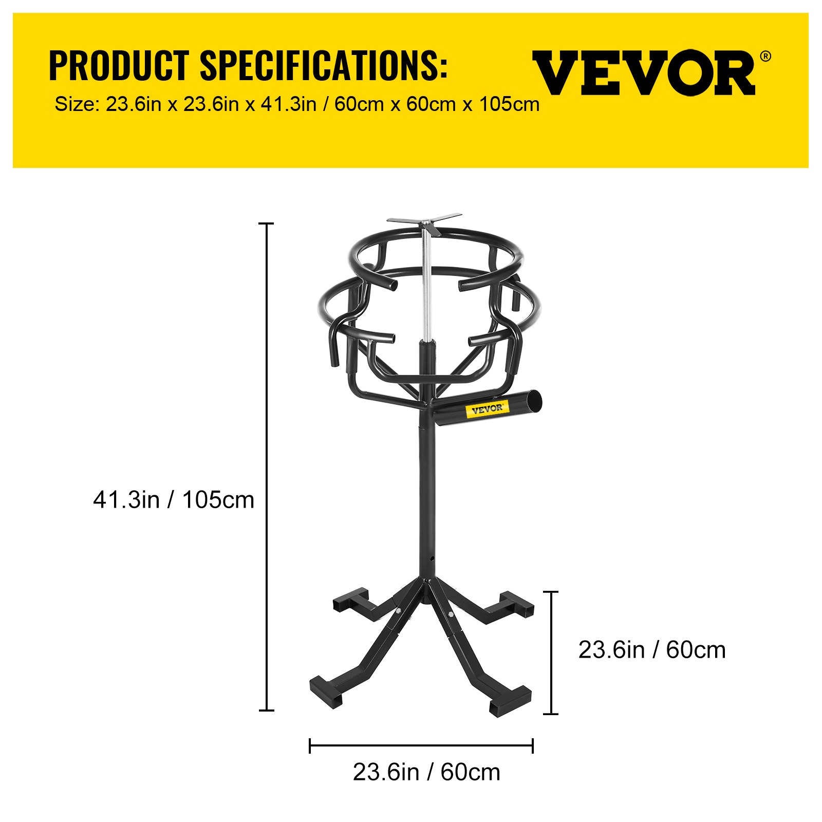 VEVOR Motorcycle Tire Changing Stand, Fit for 10" - 21" Multi Tire ...