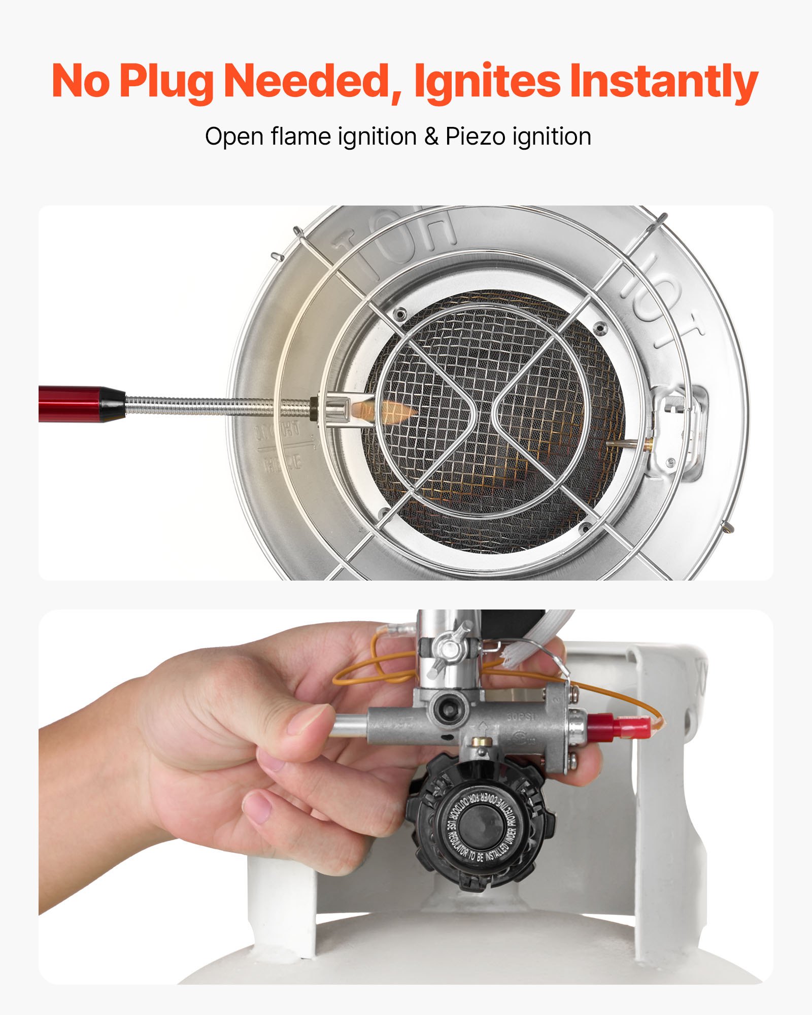 VEVOR Portable Propane Heater—15000 BTU Outdoor Heater