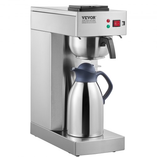 12 Cups Commercial Drip Coffee Maker with Thermal Carafe Restaurant ...