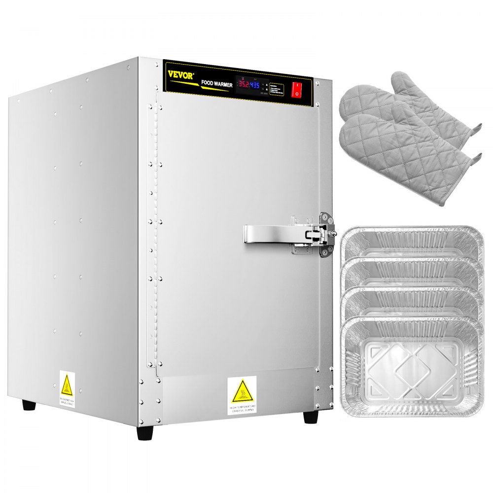 VEVOR Hot Box Food Warmer, 16\"x22\"x24\" Concession Warmer with Water ...