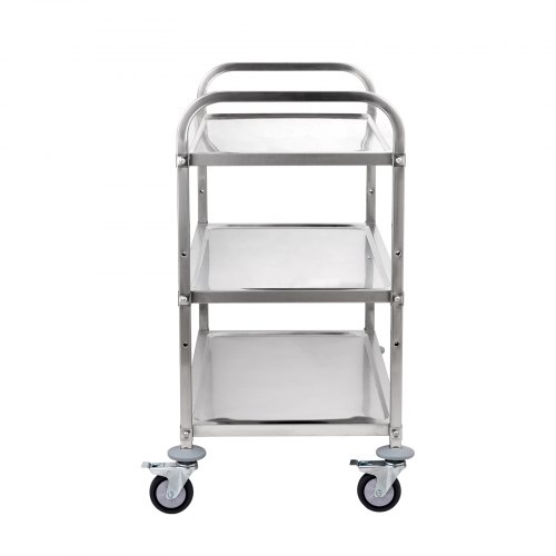 VEVOR Kitchen Utility Cart, 3 Tiers, Wire Rolling Cart w/ 450LBS ...