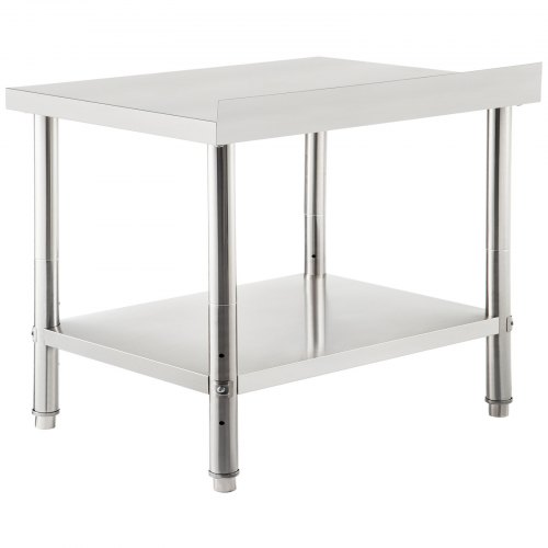 VEVOR Stainless Steel Prep Table, 36 x 24 x 35 Inch, 440lbs Load ...